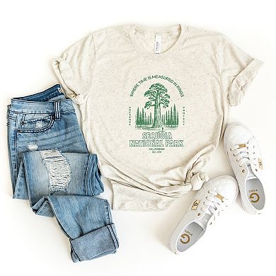 Sequoia National Park EST. 1890 - Womens Short Sleeve Graphic T-Shirt
