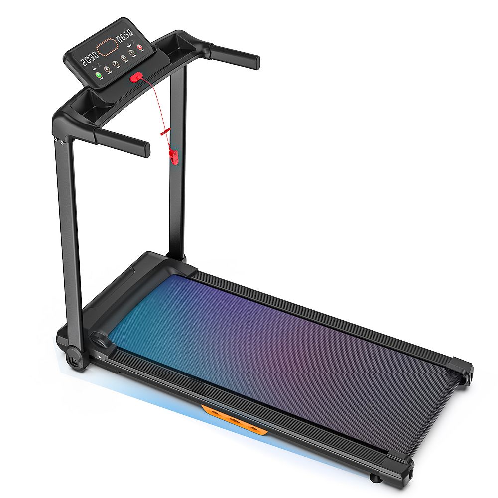 Merax Walking Mat Treadmills Portable for Home & Office LED Display