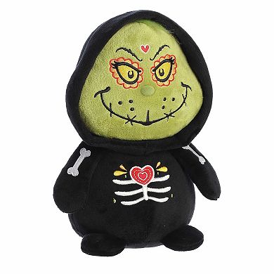 Aurora Small Green Whimsical Stuffed Animal 8.5" Día De Los Muertos Grinch Dr. Seuss