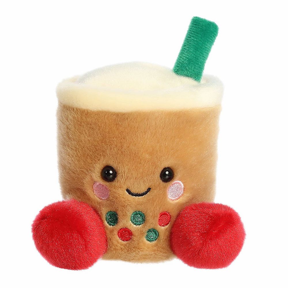 Aurora Mini Brown Festive Stuffed Animal 5" Chewy Festive Boba Palm Pals