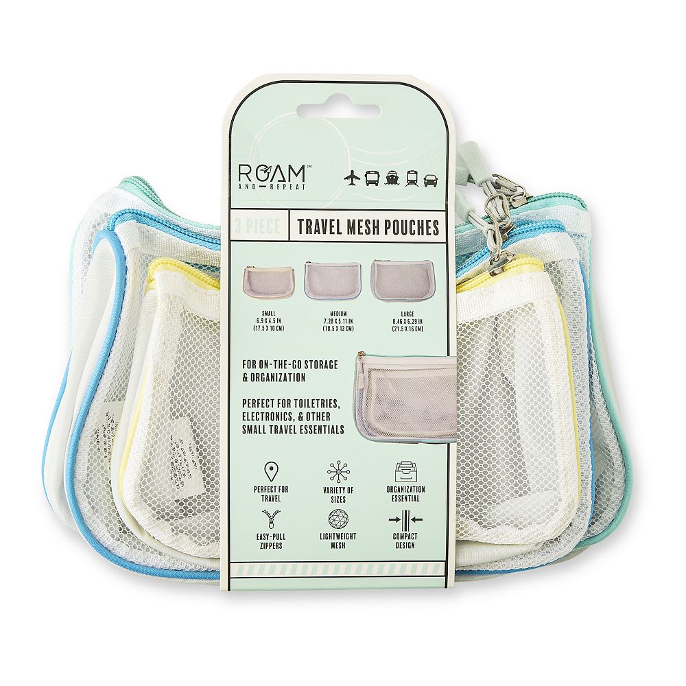Roam and Repeat 3-pc. Travel Mesh Pouch Set