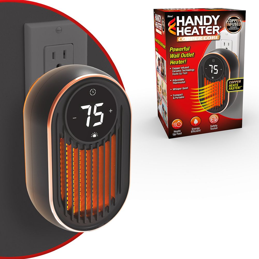 Handy Heater Copper Core Wall Outlet Heater