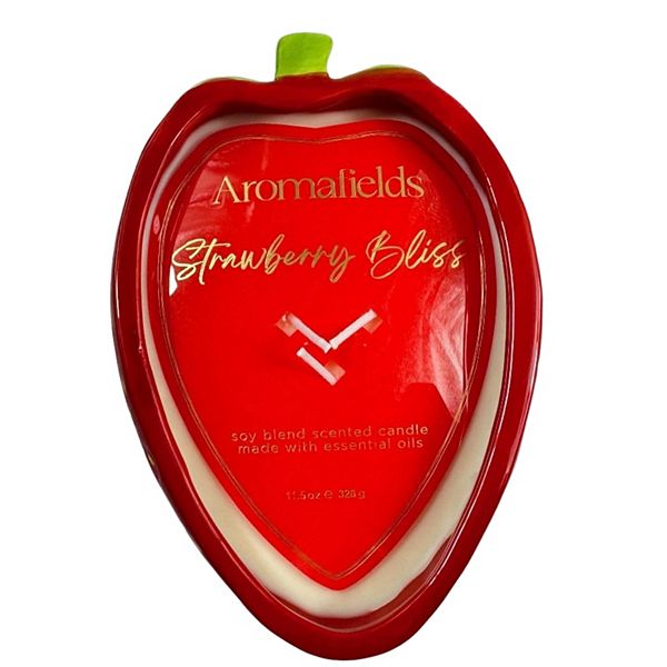 Enchante Strawberry Scented 9-Oz. Ceramic Candle