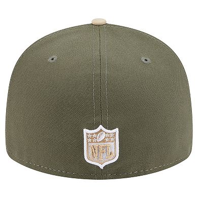 Men's New Era Light Beige/Olive New England Patriots Two-Tone Color ...