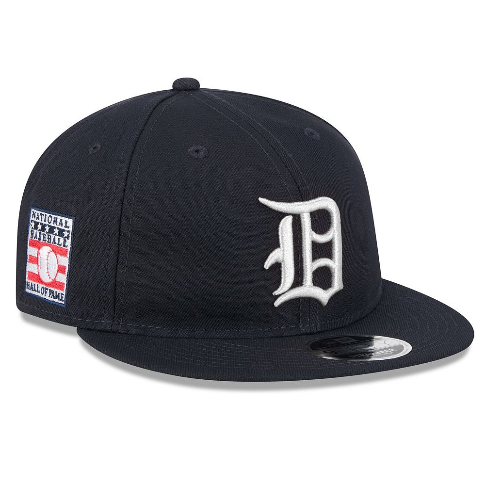 Men's New Era Navy Detroit Tigers Baseball Hall of Fame Retro Crown ...