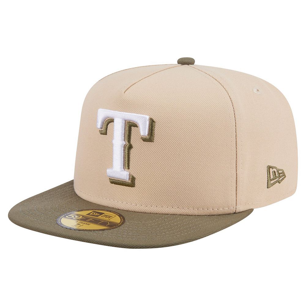 Men's New Era Light Beige/Olive Texas Rangers Two-Tone Color Pack A ...