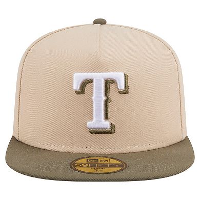 Men's New Era Light Beige/Olive Texas Rangers Two-Tone Color Pack A ...