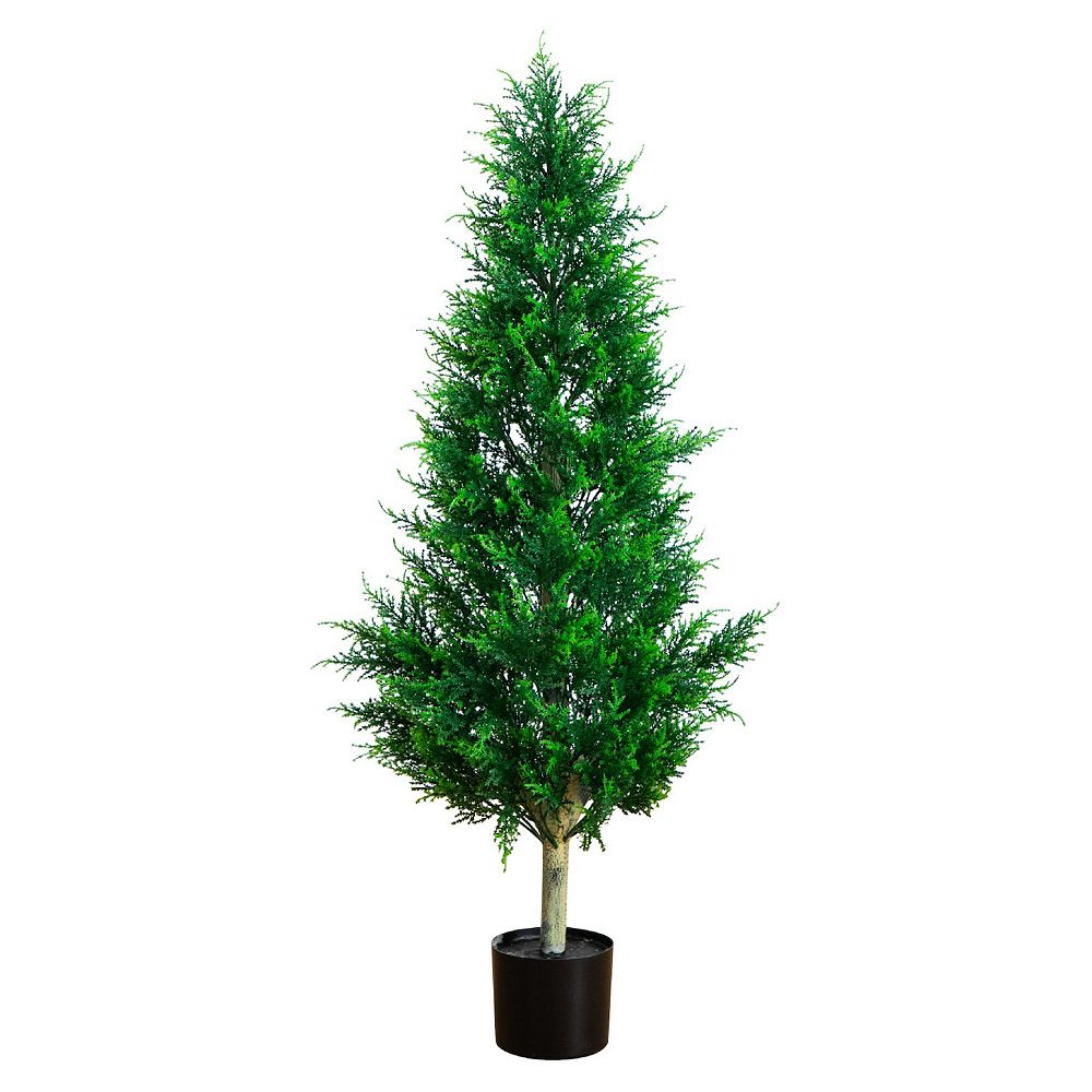 nearly natural 4ft. UV Resistant Indoor / Outdoor Artificial Cypress ...