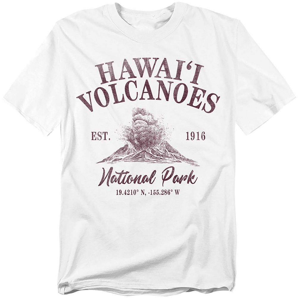 Big & Tall Hawaii Volcanoes Park Volcano Icon Graphic Tee