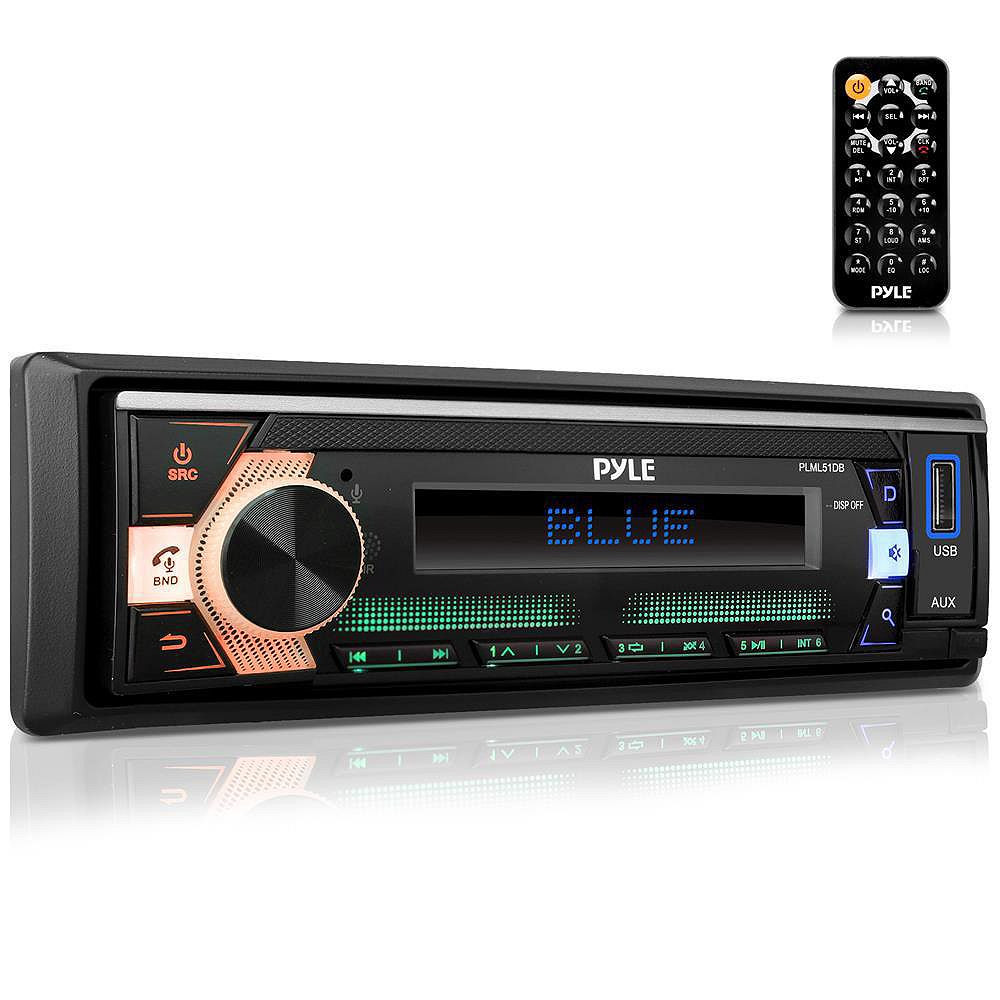 Pyle Wireless Bluetooth Streaming MP3 Radio Receiver with USB/SD ...