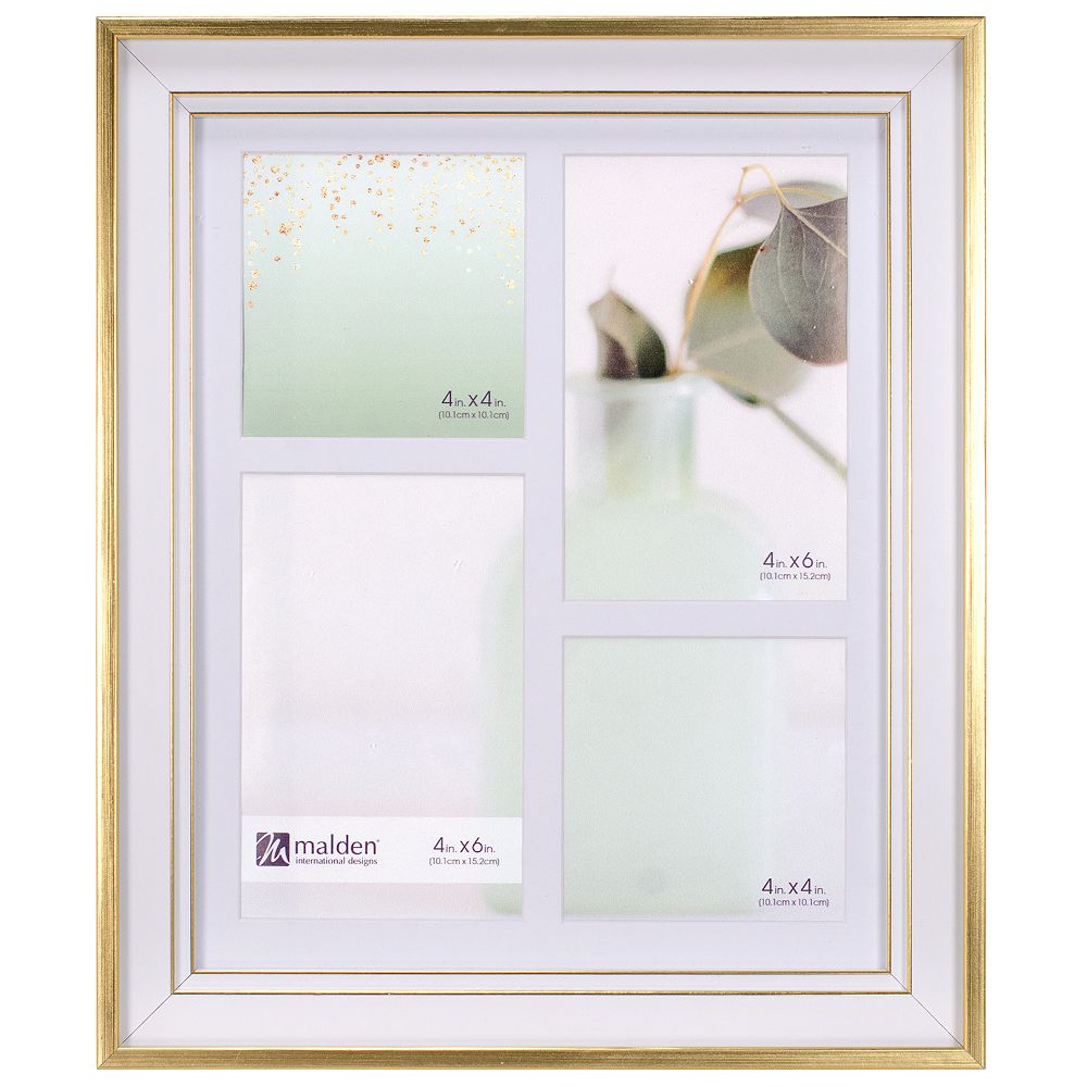Malden 4-Opening Double Ridge Collage Frame