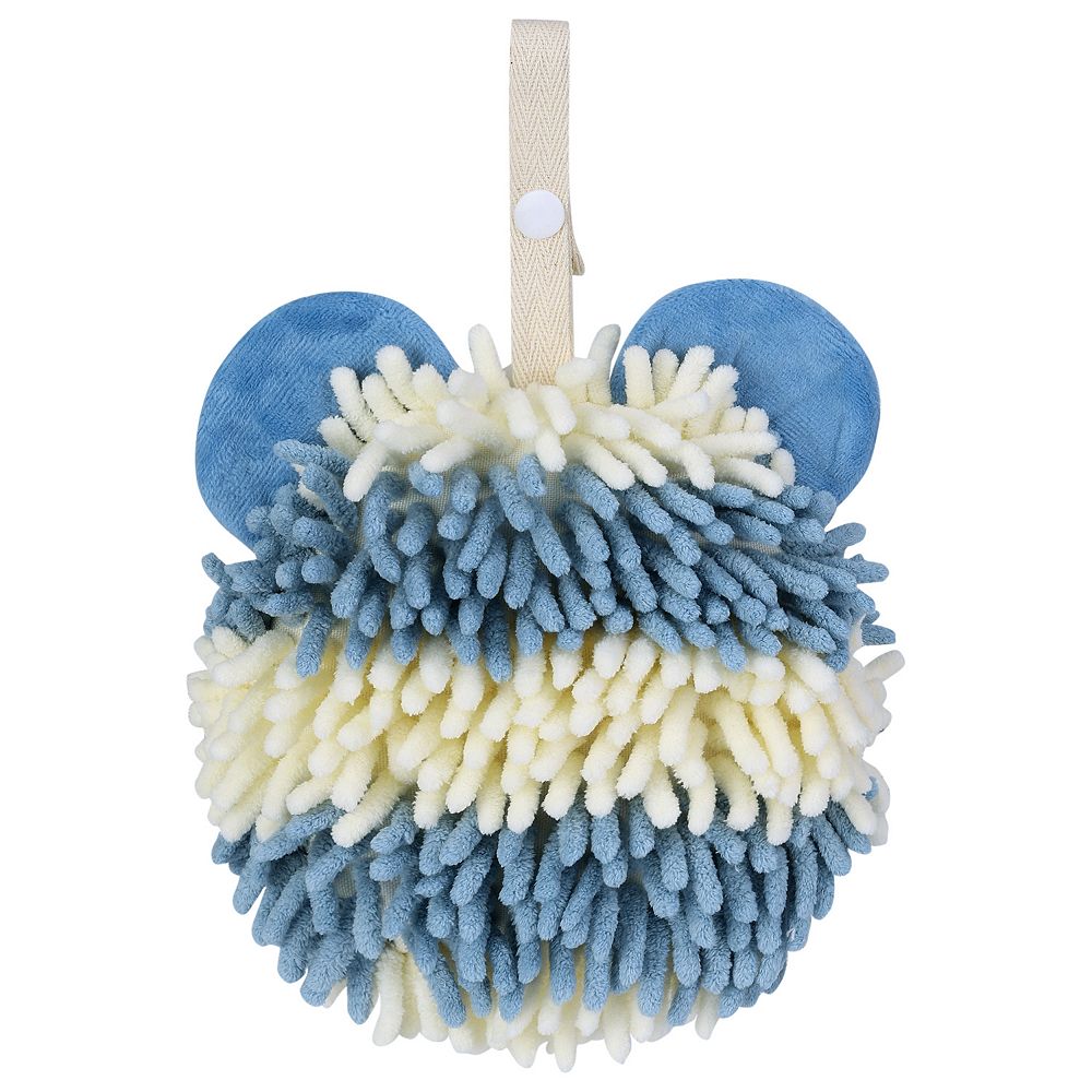 1 Pc Fuzzy Ball Hand Towels, Soft Absorbent Chenille Cute Bear Shape ...