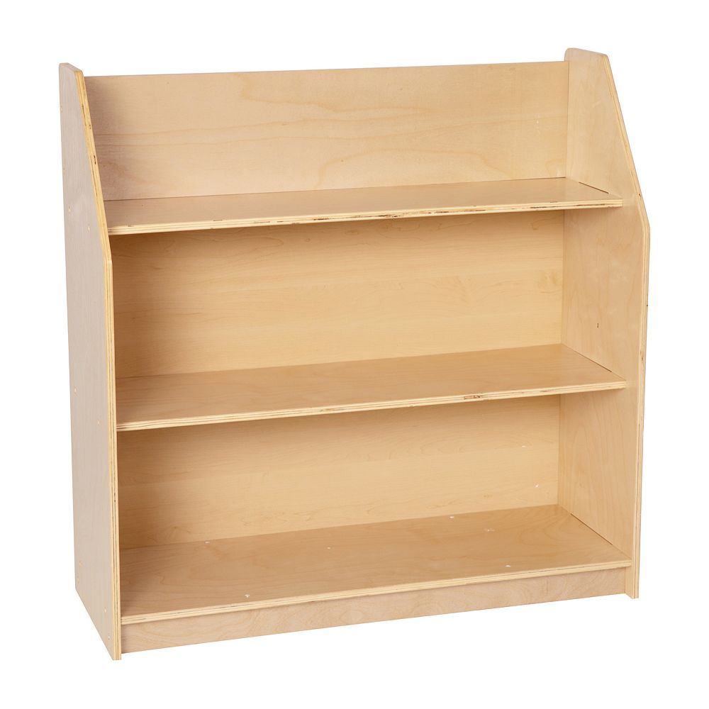 Flash Furniture Kid Friendly Wooden Bookshelf with 3 Display Shelves