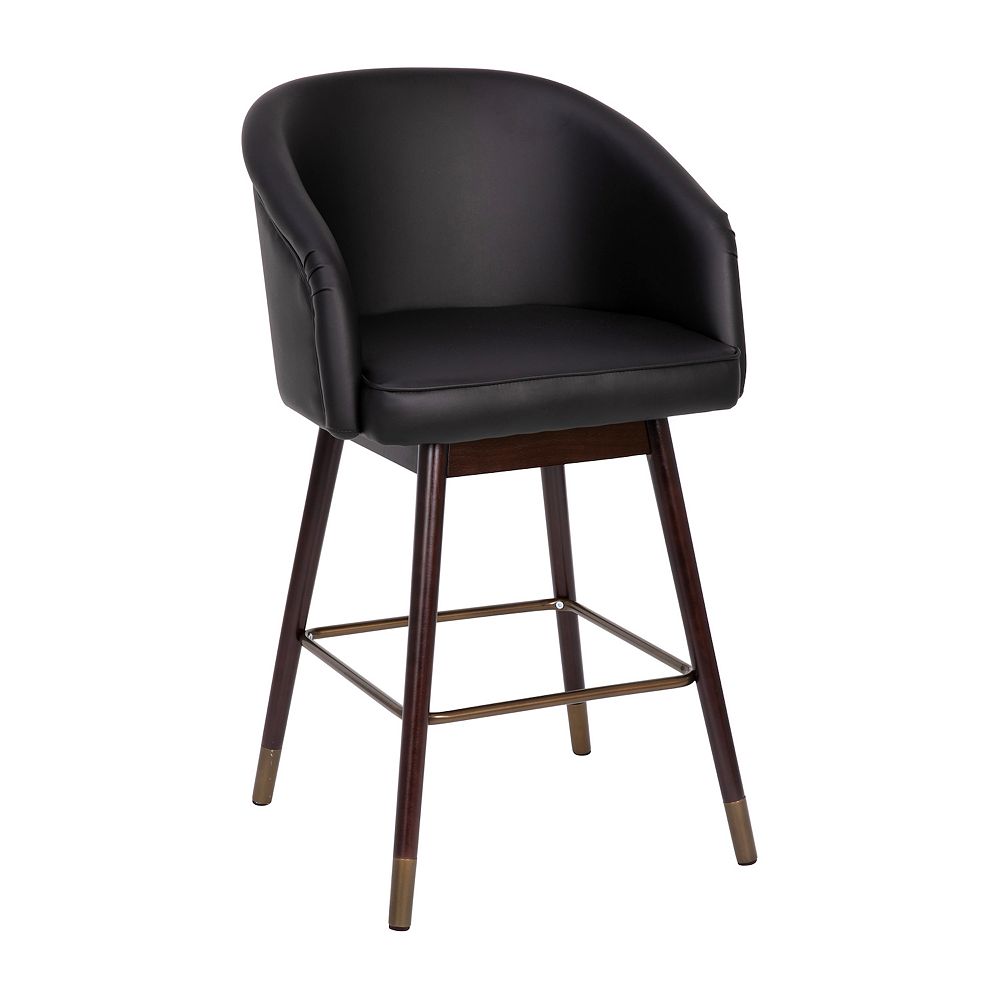 Flash Furniture Commercial Counter Stool with Wood Legs