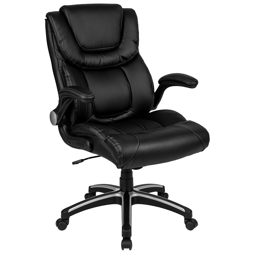 Flash Furniture High Back LeatherSoft Executive Swivel Chair with ...