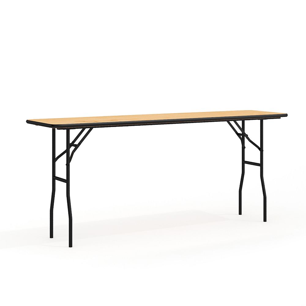 Flash Furniture 18" x 72" Rectangular Wood Folding Table with Smooth ...