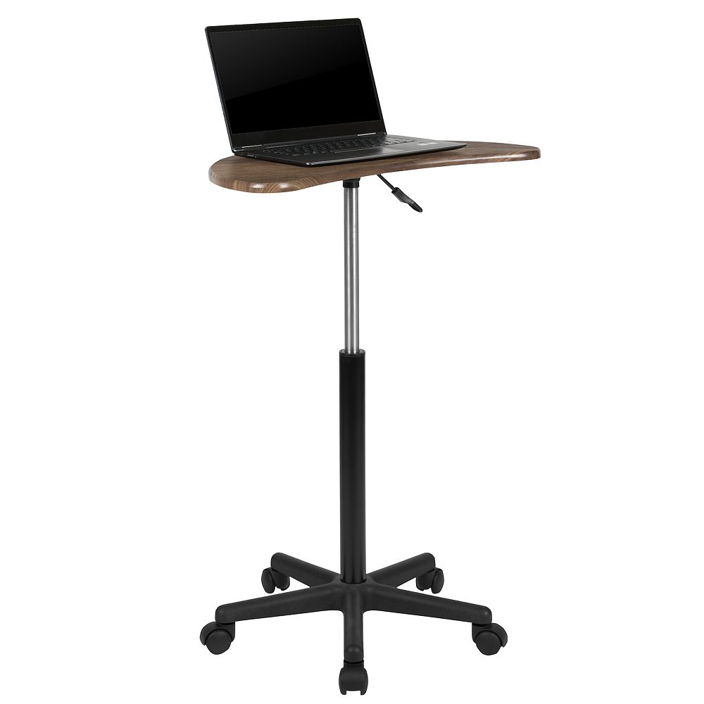 Flash Furniture Sit to Stand Mobile Laptop Computer Desk - Portable ...