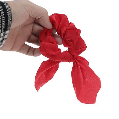 Solid Rabbit Ears Hair Ties Set 5 Pcs