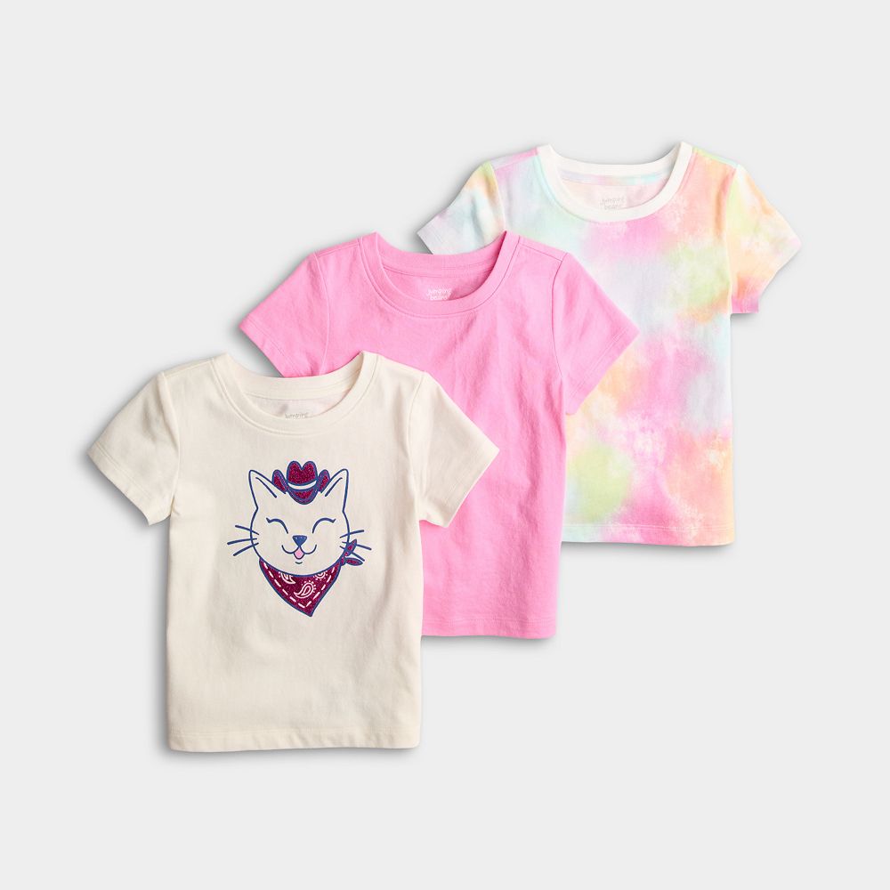 Girls 4-12 Jumping Beans® 3-Pack Short Sleeve T-Shirt Set
