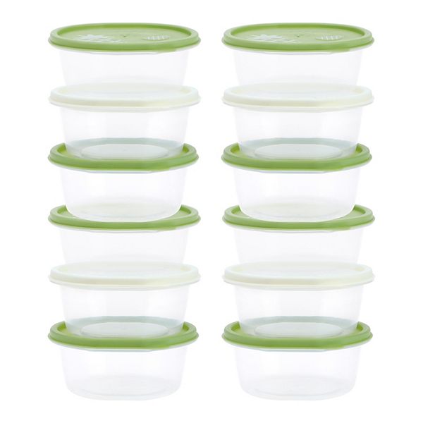 12 Pack Food Storage Containers with Lids, Plastic Meal Prep Food ...
