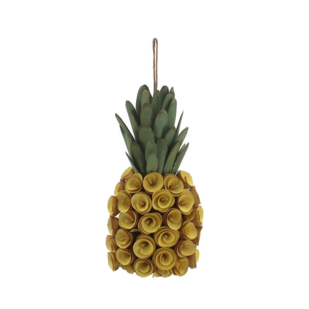 Celebrate Together™ Summer Pineapple Wood Curl Wreath