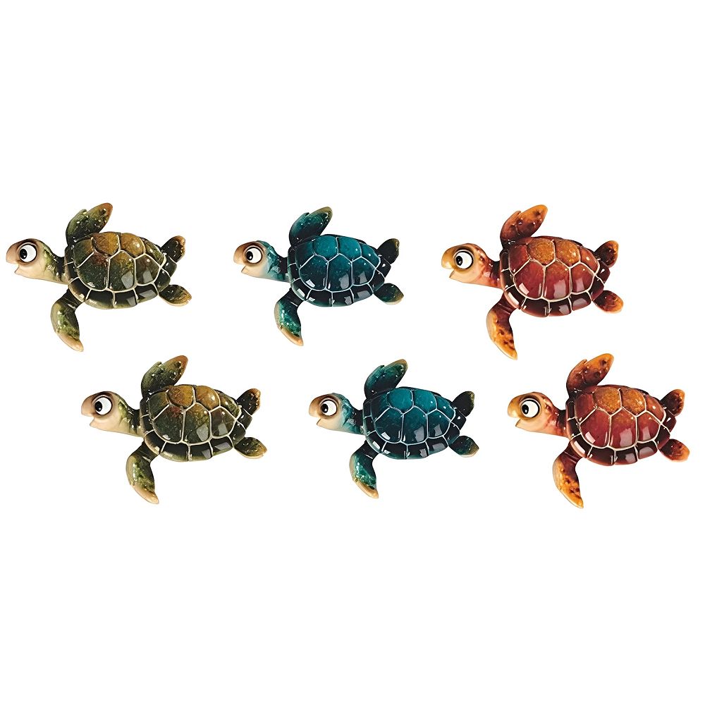 FC Design 3"W 6-PC Sea Turtle Magnets Set Decoration Home Room Decor