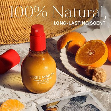 Josie Maran Topless Tangerine - Body + Hair Fragrance Mist with 100% ...