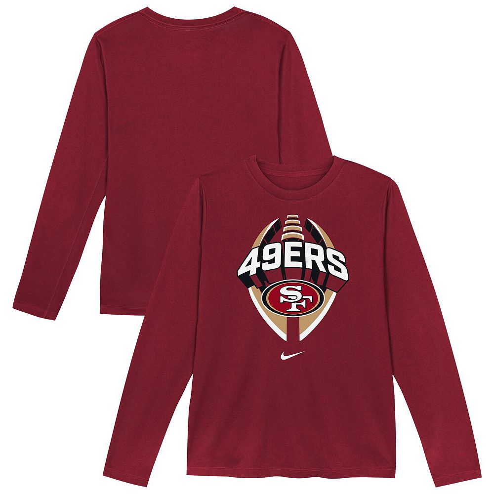Toddler Nike Scarlet San Francisco 49ers Primetime Legend Icon Long ...