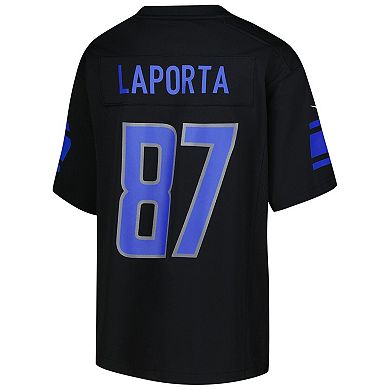 Youth Nike Sam LaPorta Black Detroit Lions Game Jersey