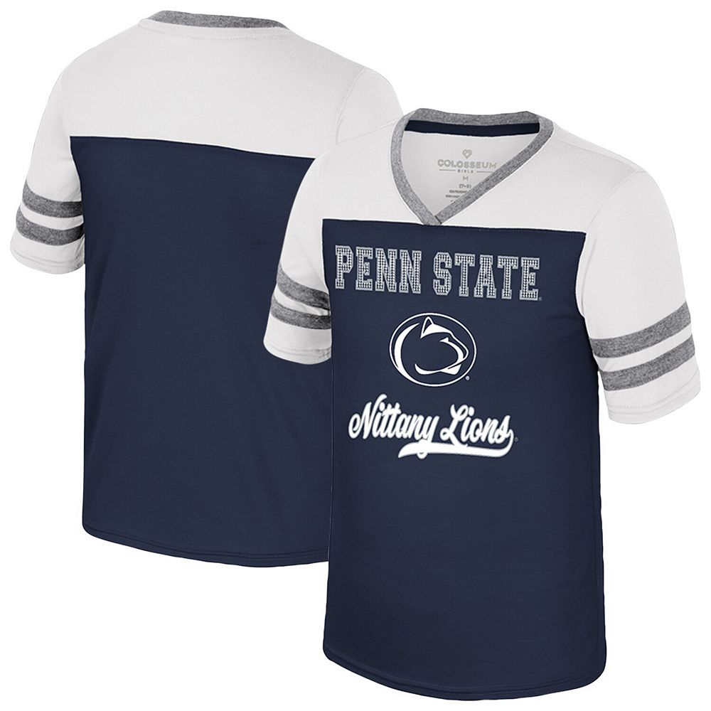 Girls Youth Colosseum Navy Penn State Nittany Lions Princess Bubblegum ...