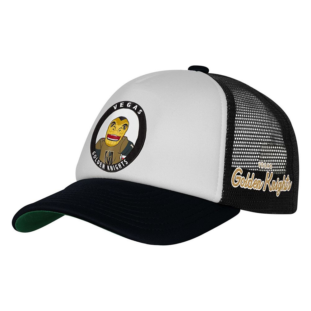 Youth Mitchell & Ness White Vegas Golden Knights Mascot Adjustable ...