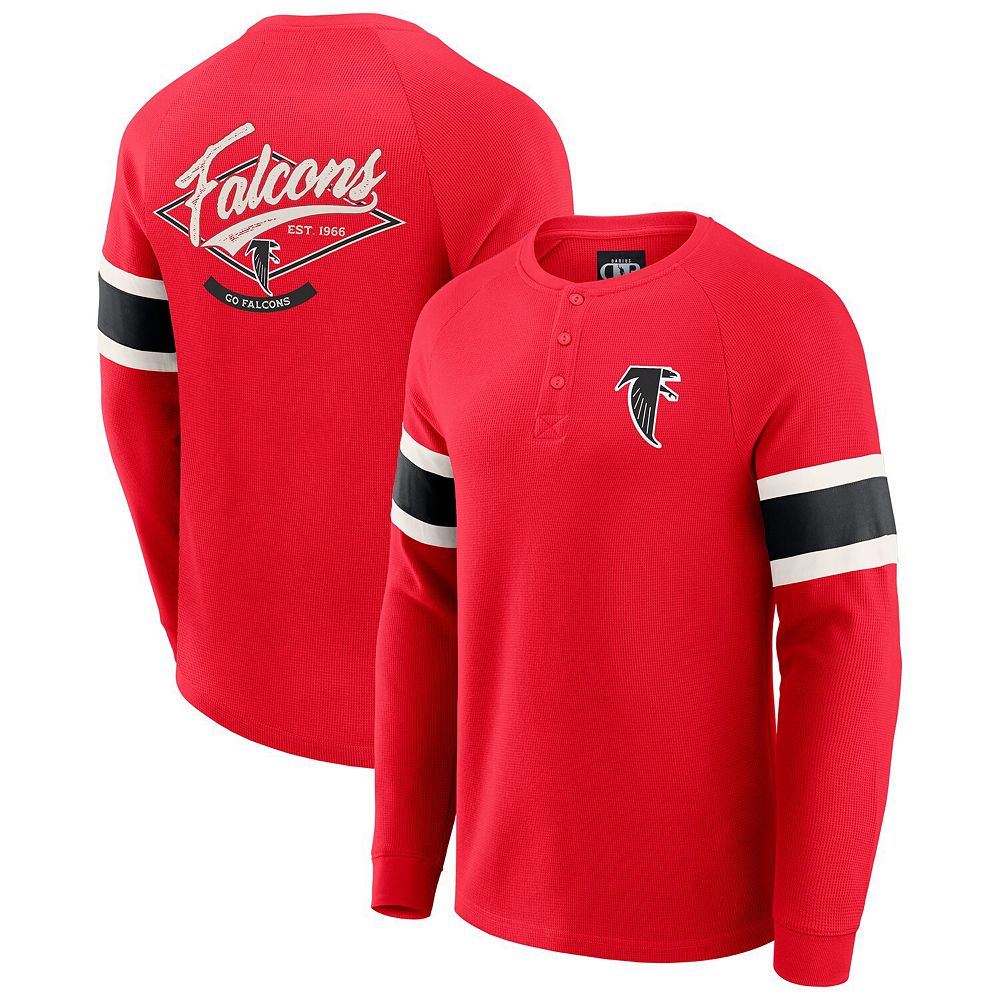 Men's Darius Rucker Collection by Fanatics Red Atlanta Falcons Waffle ...