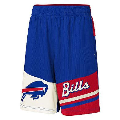 Youth Royal Buffalo Bills Fandemonium Mesh Shorts