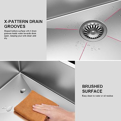 Stainless Steel Rectangular Vessel kitchen Sink