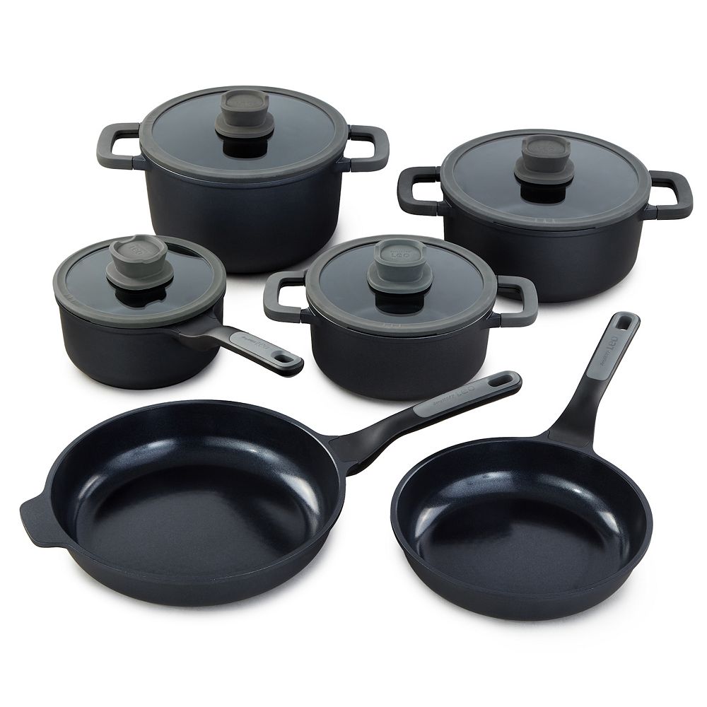 BergHOFF Leo Stone & 10-Pc. Nonstick Ceramic Cookware Set