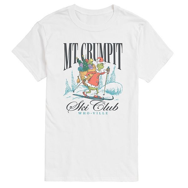 Men's Dr. Seuss The Grinch Mt. Crumpit Ski Club Graphic Tee
