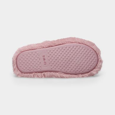 LC Lauren Conrad Riishi Two Band Women's Faux Fur Slide Slippers