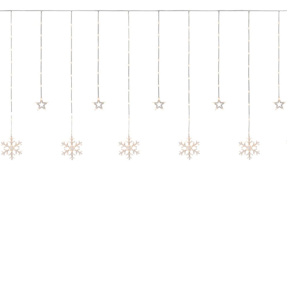 Northlight 250-pc. LED Star & Snowflake Window Curtain Lights