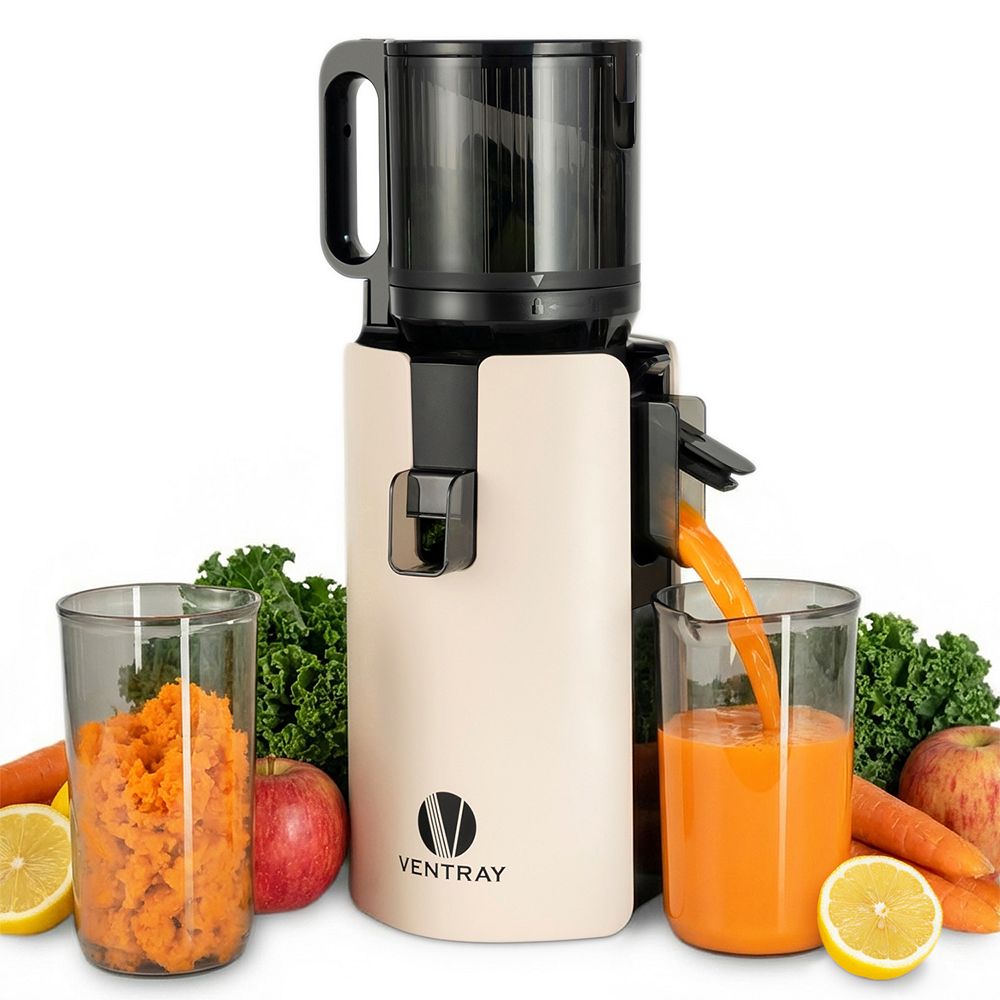 Ventray Cold Press Juicer 4.7" Large Feed Chute Masticating Juicer for ...