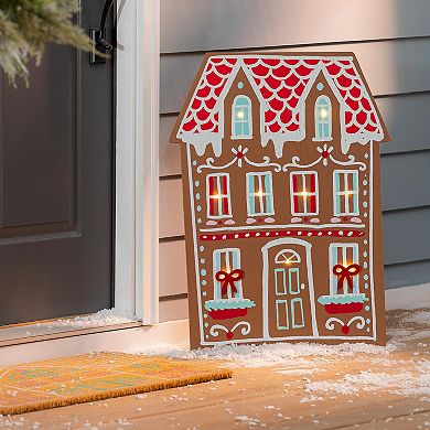 Evergreen Enterprises Gingerbread House Porch Leaner Outdoor Decor