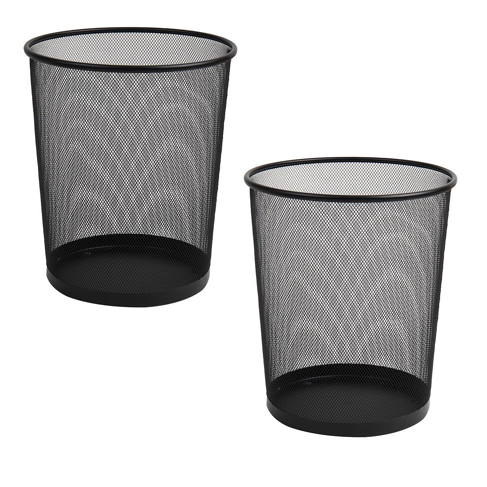 Mind Reader Metal Mesh Trash Can 2-pc. Round Waste Paper Basket