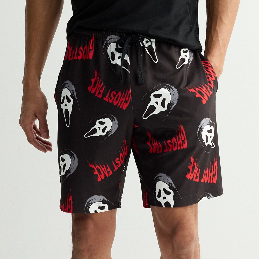 Men's Scream Pajama Shorts - Size Medium