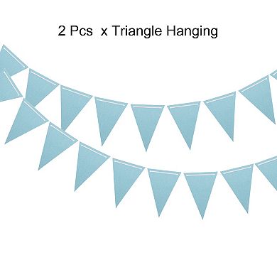 2Pcs 20 Feet Pennant Banner Flags String Triangle Hanging Triangle ...