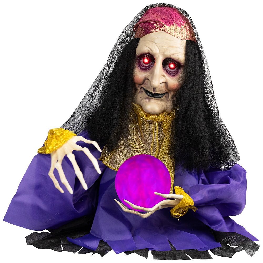 Northlight Lighted & Animated Fortune Teller Halloween Decoration