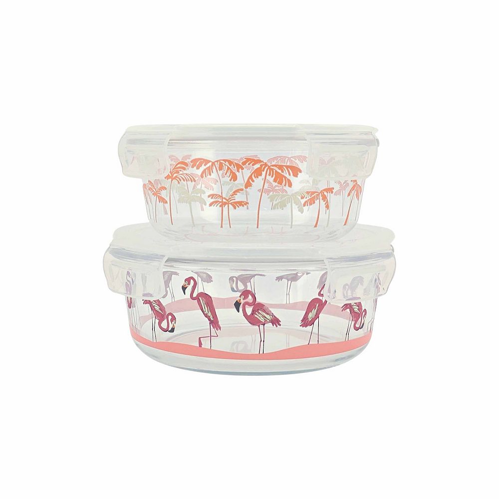 Celebrate Together™ Summer 2-pc. Flamingo Storage Container Set