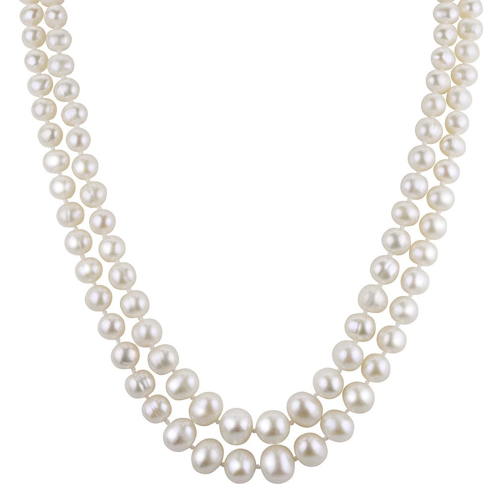PearLustre by Imperial Double Row Graduated Freshwater Cultured Pearl ...
