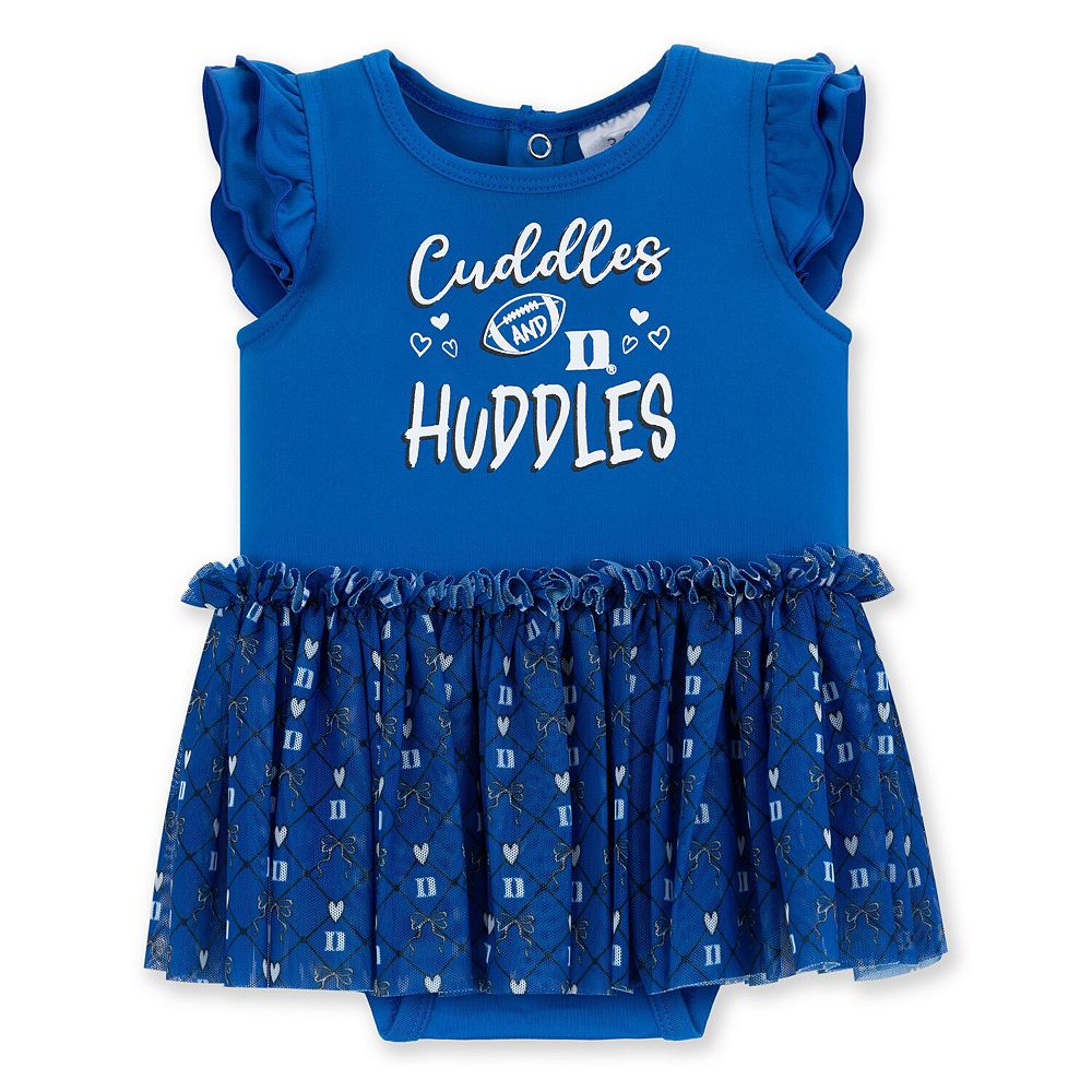 Girls Infant ZooZatz Royal Duke Blue Devils Bodysuit Dress