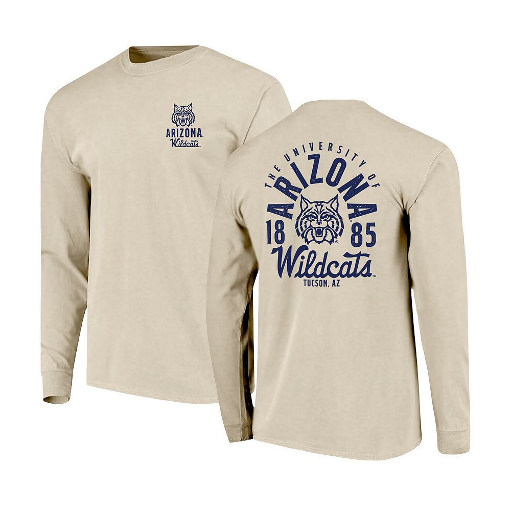 Men's Natural Arizona Wildcats Comfort Colors Mascot Overlay Long ...