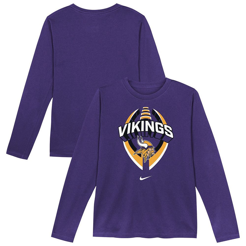 Toddler Nike Purple Minnesota Vikings Primetime Legend Icon Long Sleeve ...