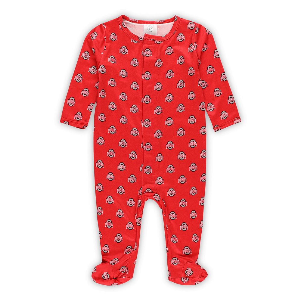 Newborn & Infant ZooZatz Scarlet Ohio State Buckeyes Magnetic Closure ...